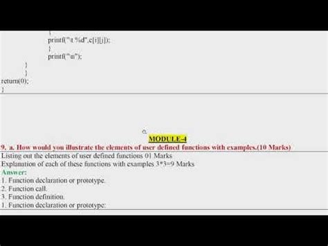 PROBLEM SOLVING THROUGH C PROGRAMMING MOST IMP QUESTIONS ANSWERS MUST
