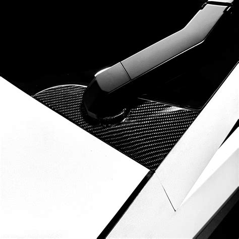 Cybertruck Windshield Wiper Motor Cover And Cap Overlay Real Molded Car
