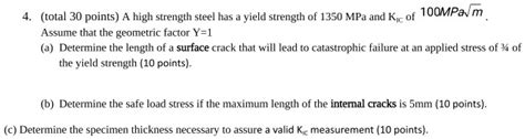 Solved Assume That The Geometric Factor Y1 A Determine The Length