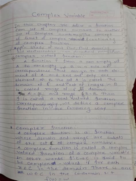 Complex Variable Pdf