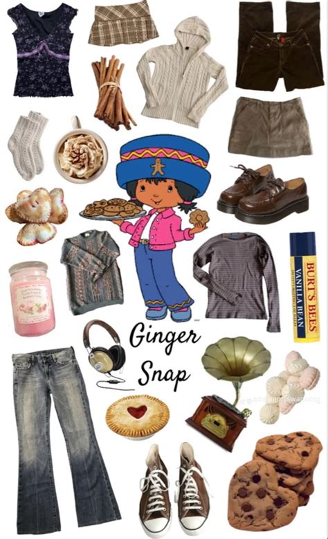 Ginger Snap Moodboard 💙 Strawberry Shortcake Outfits Character