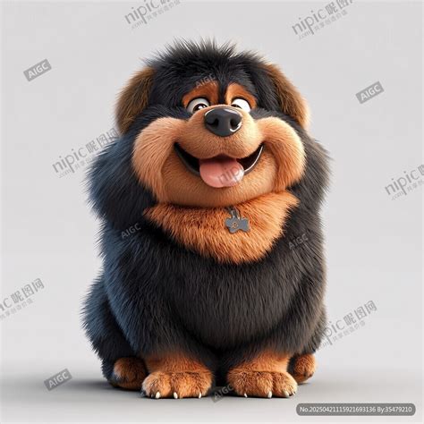 Ai创作图卡通狗 宠物 萌宠 形象设计 拟人 毛发 表情 搞笑 欢乐 可爱 小狗 卡通 3d 艺术 创意 昵图网