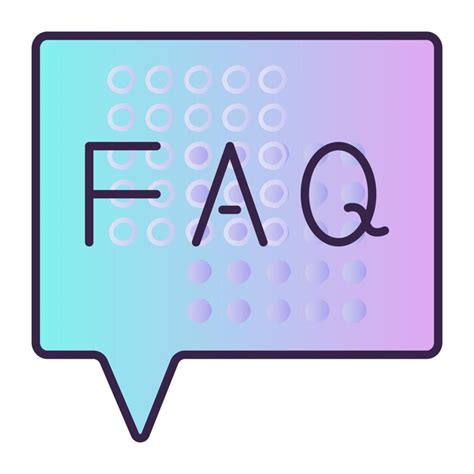 Premium Vector Faq Questions And Answers Dark Blue Line Vector Sign With Gradient Background
