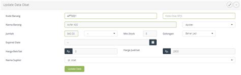 Tutorial Menu Data Obatprodukbahan “klinik Kesehatan” Tutorial