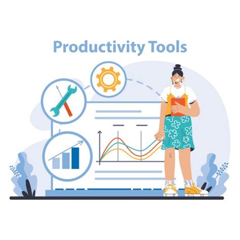 Productivity Boosting Concept Flat Royalty Free Vector Image