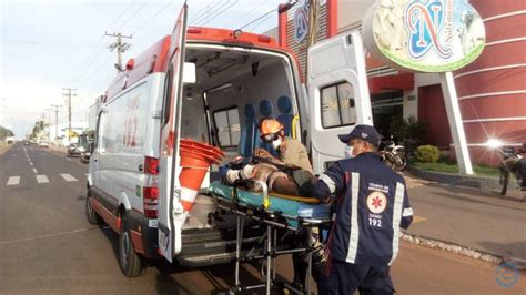 Motociclista Fica Ferido Ao Bater Em Traseira De Carro Portal Top