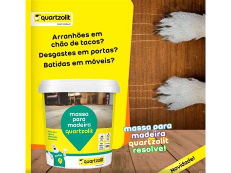 Massa Para Correção Reparo De Madeira Mógno 400g Quartzolit