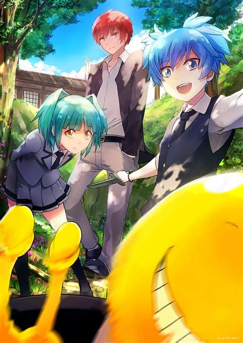 Korosensei Trying To Get Into The Picture Karma Kun Nagisa And Karma