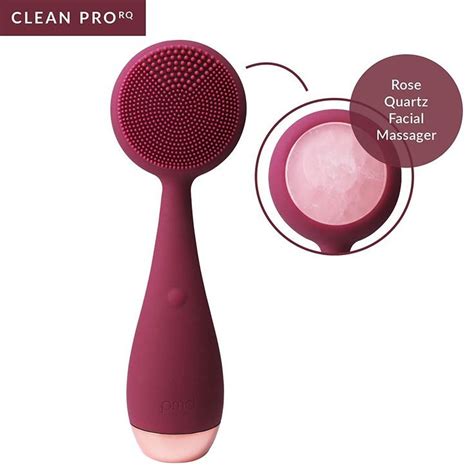 Best Smart Facial Cleansing Device With Silicone Brush And Rose Quartz