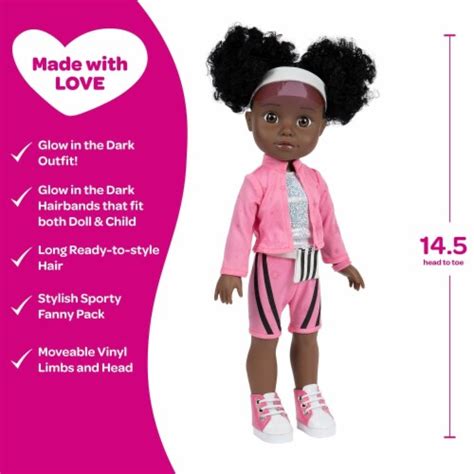 Adora Glow Girls Doll Set With Glow In The Dark Clothes And Accessories