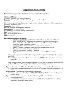 Chapter 39 Oxygenation And Perfusion Question 1 Upon Evaluation Of A