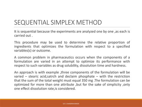Optimization Techniques In Formulation Development Response Surface Methodology Ppt