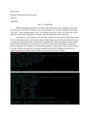 Lab Using Nmap Docx Einor Lopez Professor Adrianna Holden Gouveia CIS Lab