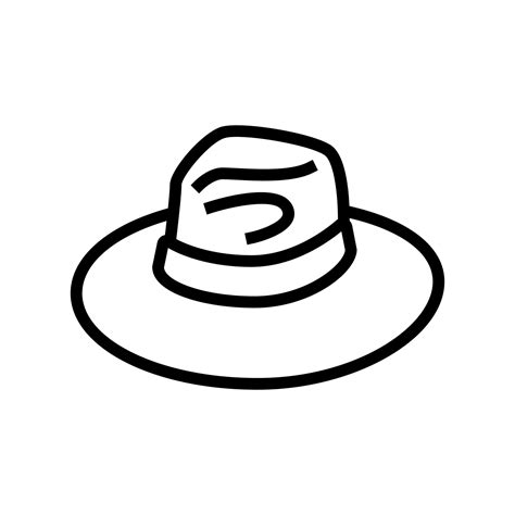 Hat Head Accessory Line Icon Vector Illustration 10311366 Vector Art At