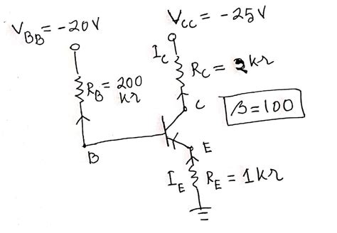 Solved For The Following Network Determine The Values Of IC Chegg