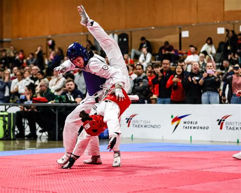 The Combat Sport Of Taekwondo In Action British Taekwondo
