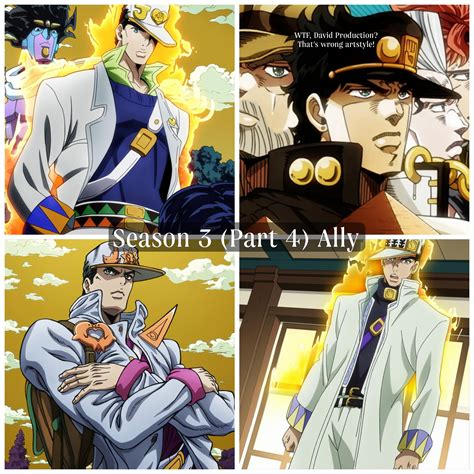 Jotaro Kujo All Appearances In Every Anime Season R Stardustcrusaders