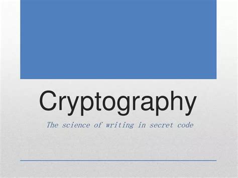 ppt cryptography powerpoint presentation free download id 1987159