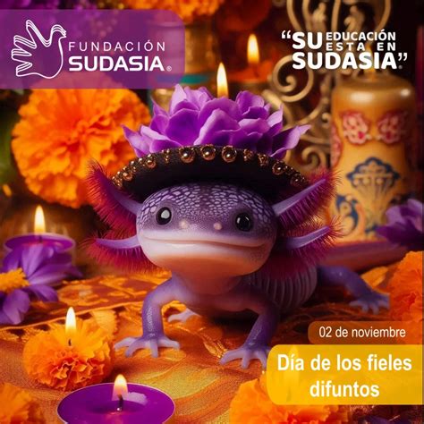 💀 02 De Noviembre 🏵️ Hoy Xolotl Nuestra Mascota Se Viste De Catrin 💛🧡