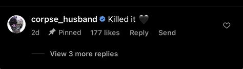 Corpse Husband Updates On Twitter Corpse Via Instagram Stories—