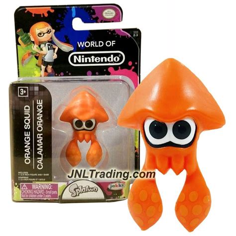 Year 2016 World Of Nintendo Splatoon Series 2 1 2 Inch Tall Mini Figure Orange Squid