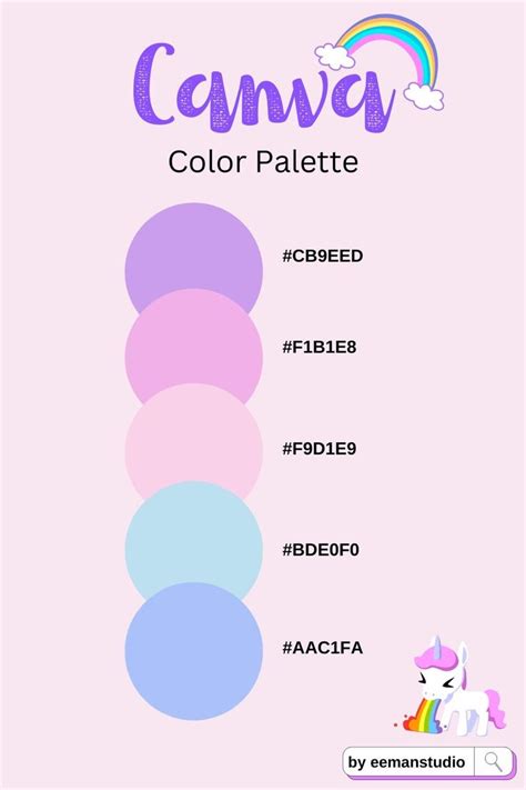 Unicorn Inspired Color Palette