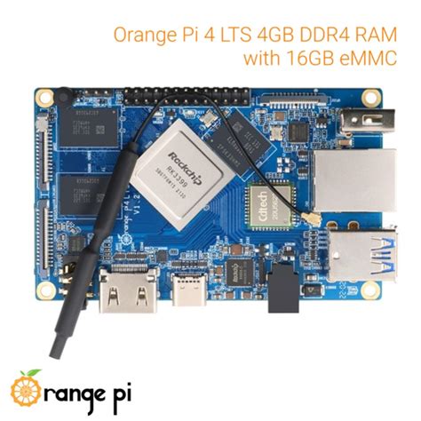 Orange Pi 4 Lts 4gb Ddr4 Ram With 16gb Emmc Rk3399 Wifi Bt50 Supports Orange Pi 4 Lts 4gb Ddr4 Ram With 16gb Emmc Rk3399 Wifi Bt50 Supports