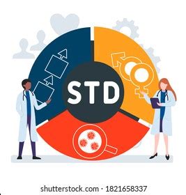 Flat Design People Std Sexually Transmitted Stock Vector Royalty Free Shutterstock