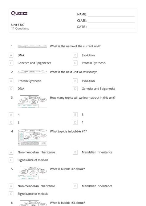 50 Non Mendelian Inheritance Worksheets For 9th Grade On Quizizz