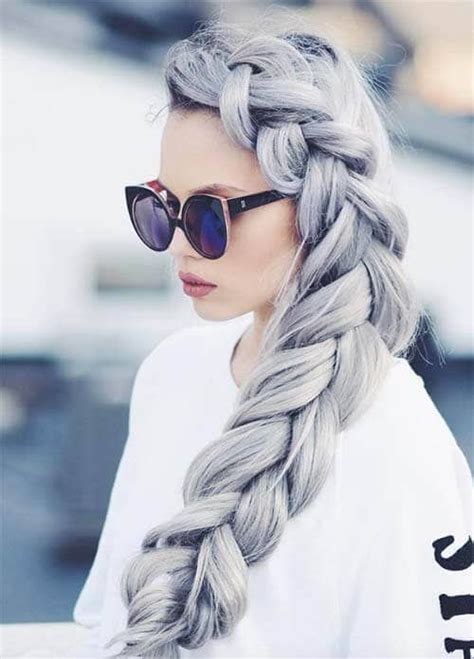 25 Silber Haarfarbe Sieht Absolut Herrlich Aus Absolut Haarfarbe