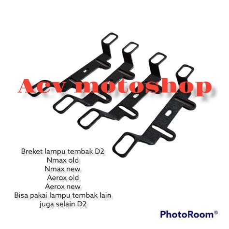 Jual BREKET LAMPU TEMBAK FOGLAMP D2 LASER NMAX NEW NMAX OLD NMAX