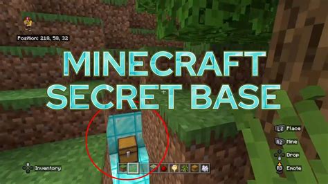 How To Build A Secret Base In Minecraft Easy Youtube
