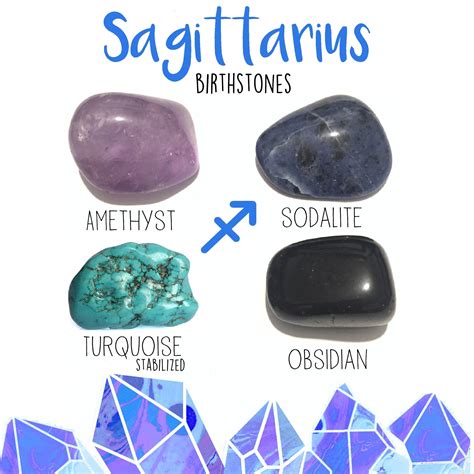 Sagittarius Birthstone Zodiac Sign Premium Grade Gemstone Crystal