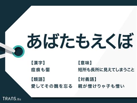 「あばたもえくぼ」の意味を解説！類語や対義語に英語表現も紹介 Transbiz