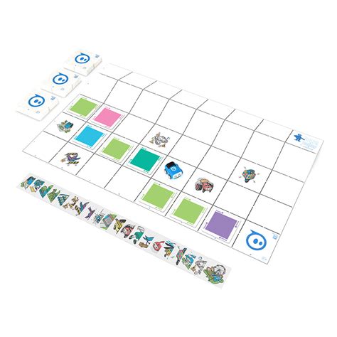 Sphero Indi Folding Code Mat And Stickers 4 Pack
