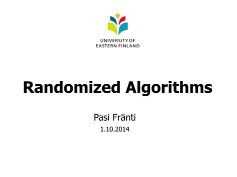 PPT Randomized Algorithms PowerPoint Presentation Free Download ID 6011888