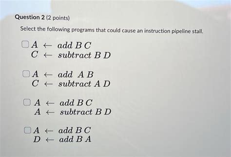 Solved Select The Following Programs That Could Cause An