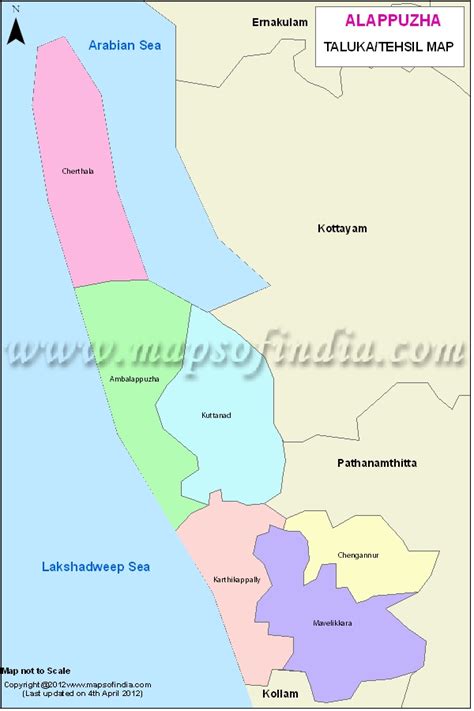 Alappuzha Tehsil Map