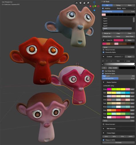 Sx Tools Multi Layer Vertex Coloring With Ao Curvature Pbr And