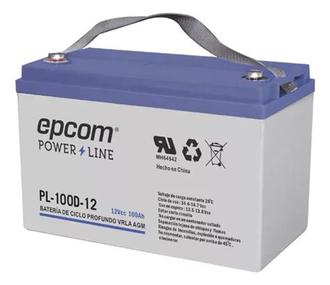 Acumulador Epcom 12v 100ah Tecnología Vrla Agm Ciclo