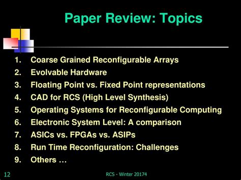 Eng6530 Reconfigurable Computing Systems Ppt Download