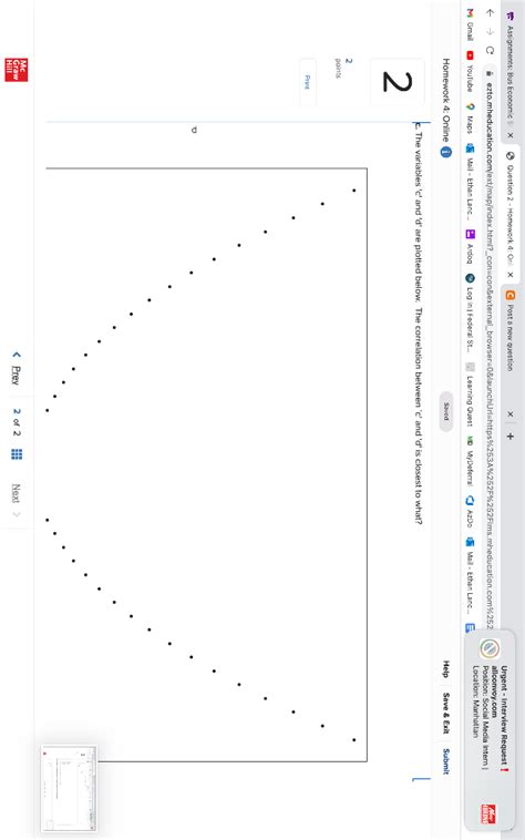 Solved Pts Each A The Variables X And Y Are Chegg