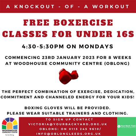 Under16s Boxercise Inner Northwest Activities Project Your Back Yard
