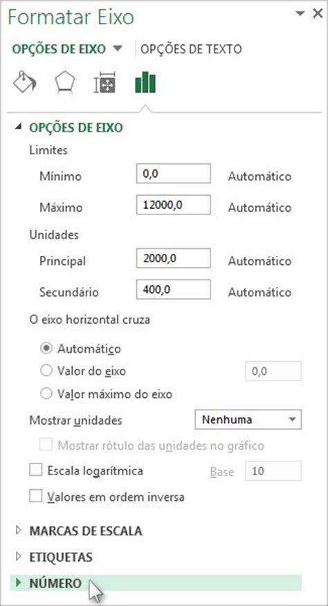 alterar etiquetas de eixos num gráfico suporte da microsoft