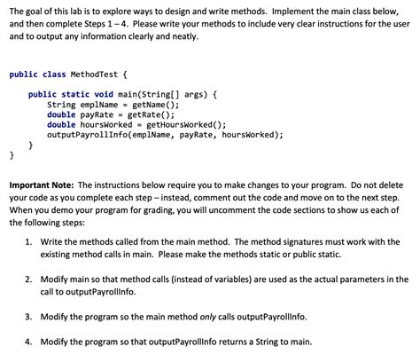 Solved The Goal Of This Lab Is To Explore Ways To Design And Chegg