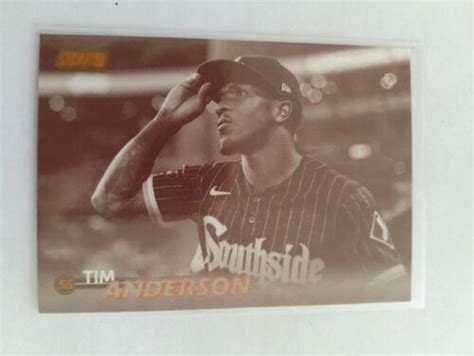 2023 Topps Stadium Club Sepia Refractor TIM ANDERSON 86 Chicago White