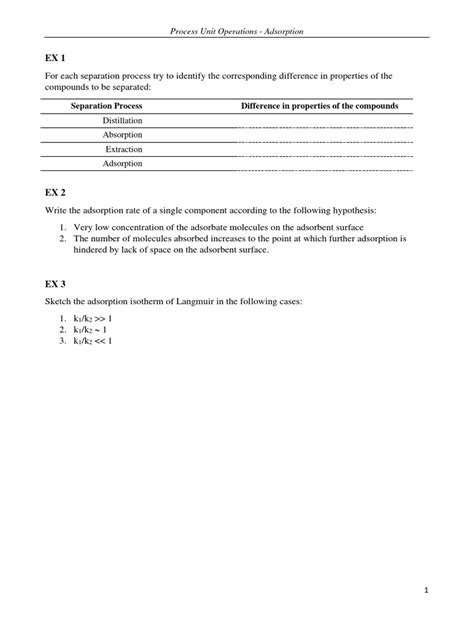 adsorption exercises 1 pdf adsorption applied and