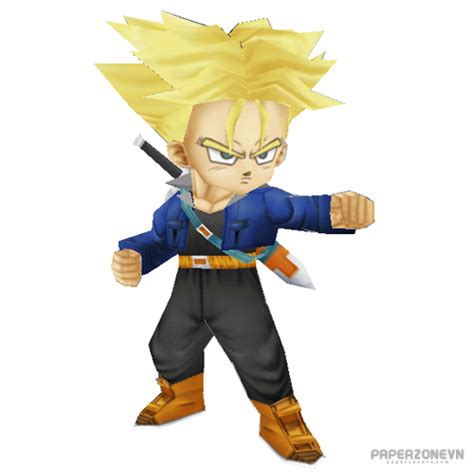 Dragon Ball Chibi Trunks Mirai Ssj Paperzone Vn