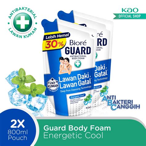 Jual Biore Guard Cool Peppermint 800ml Pouch Twinpack Shopee Indonesia