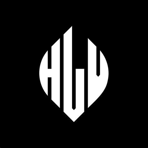 Hlv Circle Letter Logo Design With Circle And Ellipse Shape Hlv